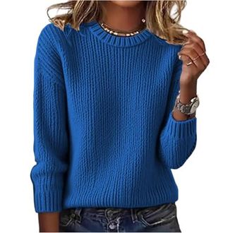 Generic Pull Femme Chic Et Elegant Femmes Taille Long Pulls, Gilets Et Sweats Mode Vetement V&ecirc;tements Oversize Grande WomenS Chaud Sweaters Cachemire Noir Hau