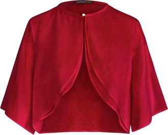 Apart Fashion Womens Chiffonbolero, Bordeaux, 34