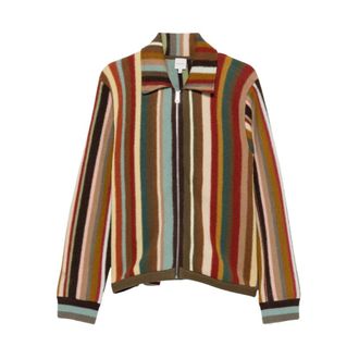 Paul Smith Signature Stripe Zip Cardigan - - Knitwear - Herren - Mehrfarbig - M