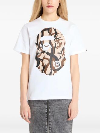 A Bathing Ape t-shirt en coton à imprimé graphique - Blanc
