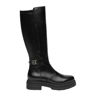Nero Giardini Bottes en cuir et tissu technique - Femme - Chaussures - Noir - Taille: 41 EU