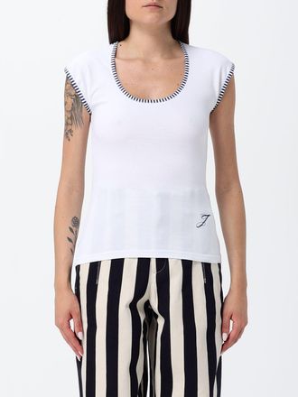 Jacquemus Gestreiftes T-Shirt aus Baumwolljersey mit Slim Fit und Logo