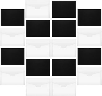 BESTONZON Magnetische Schablonentaschen aus Weichem Magnetgummi Durchsichtige Stanzformen Aufbewahrung mit Umschlag Geeignet f&uuml;r Scrapbooking und Stempel 5 Magn