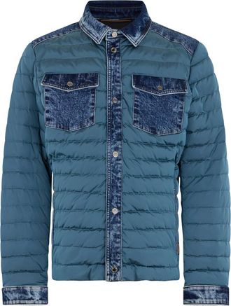 Moorer Homme, Vestes, Bleu, Taille: 2XL Crespi Padded Shirt Jacket
