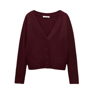 Dorothee Schumacher Luxury Love Cardigan - Femme - Pulls - Rouge - Taille: 42 FR