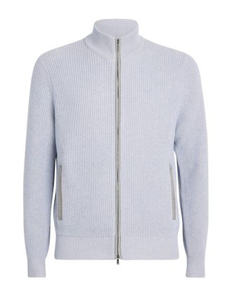 Fioroni Cashmere Cashmere Cashmere Zip-Up Cardigan Size S