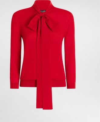 Dolce & Gabbana Pullover Aus Schurwolle - Frau T-shirts Und Sweatshirts Rot 40