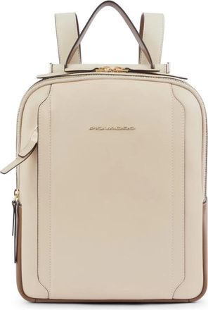 Piquadro Femme, Sacs, Beige, Taille: ONE Size Circle Rfid Backpack