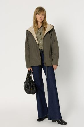 Gerard Darel Parka courte r&eacute;versible - ZORA - Kaki moyen