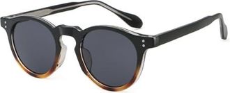 Generic Lunettes De Soleil Rondes Vintage Polaris&eacute;es &Agrave; Grande Monture For Hommes Et Femmes(Gray)