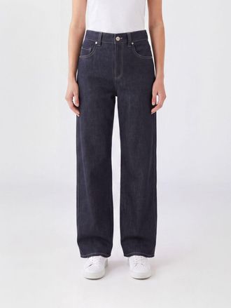 Brunello Cucinelli Hoch taillierte Straight Jeans aus Baumwolldenim
