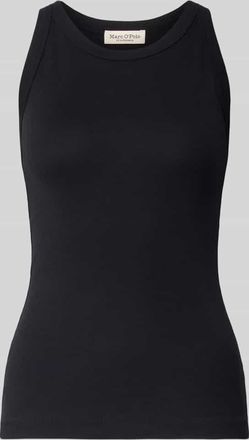 Marc O'Polo Shaped Fit Tanktop aus Ripp-Jersey mit Rundhalsausschnitt