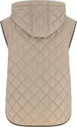Brunello Cucinelli Diamond Quilted Vest - Beige