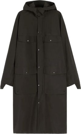 Christophe Lemaire imperméable à boutons pression - Marron