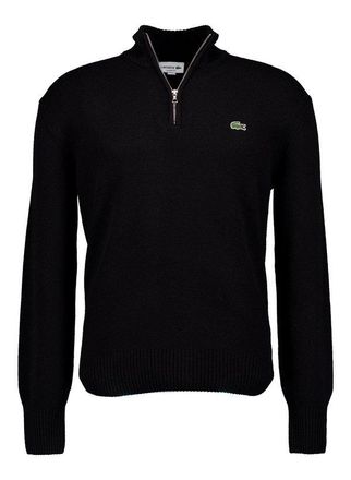 Lacoste Herren Pullover blau Wolle unifarben