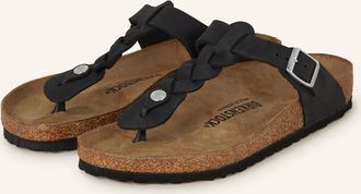 Birkenstock Zehentrenner Gizeh Braided Leoi schwarz