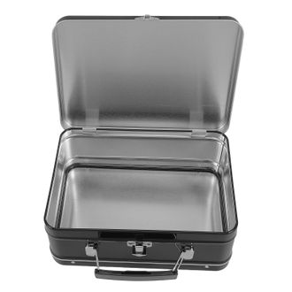 OSALADI Brotdose aus Metall mit Klappdeckel Lunchbox mit Schloss und Robustem Metallbeh&auml;lter Geeignet f&uuml;r B&uuml;ro Schule und Freizeit