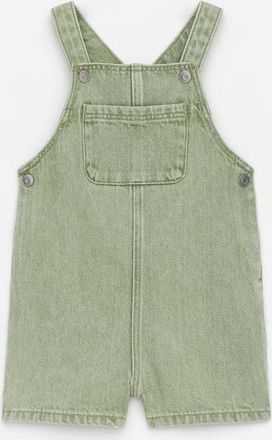 Arket Kurze Baumwoll-Latzhose -Gr&uuml;n