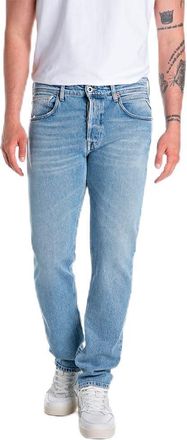 Replay Herren Grover Original Jeans, 010 Light Blue, Bundweite: 84 cm, beinlänge: 81 cm