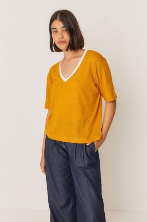 SKFK Damen vegan T-Shirt Izadi Orange
