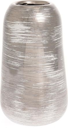 Hestia Silver Swirl Vase 20cm