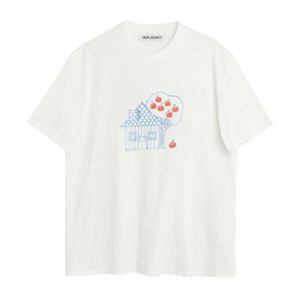 Our Legacy Homme, Tops, Blanc, Taille: M T-shirt élégante Box pour hommes