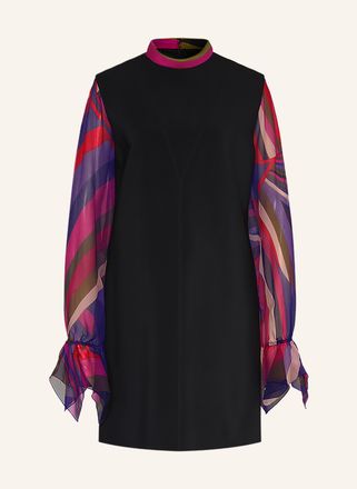 Pucci Kleid Im Materialmix schwarz