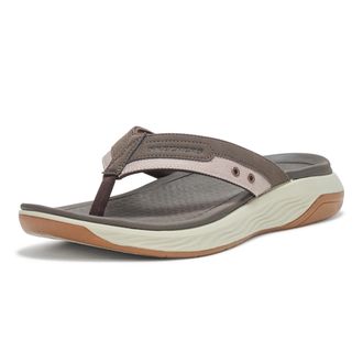 Skechers Silva-Falco Zehensandalen f&uuml;r Herren, Braun, 42 EU