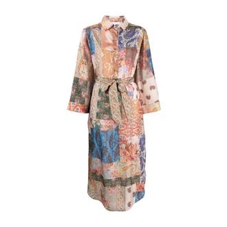 Zimmermann Patchwork Paisley Seidenhemdkleid - - Dresses - Damen - Mehrfarbig - XS