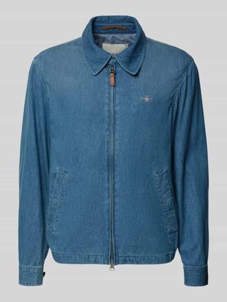 GANT Jacke im Denim-Look mit Zweiwege-Rei&szlig;verschluss