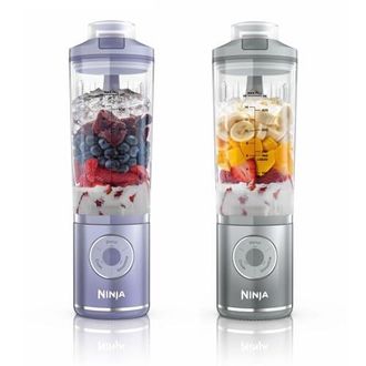 Ninja Blast Max Tragbarer Mixer/Blender/Smoothie Maker, 2 x 570 ml, wiederaufladbar, Mixbecher & auslaufsicherer Deckel, 3 Funktionen, Smoothies, Proteinsha
