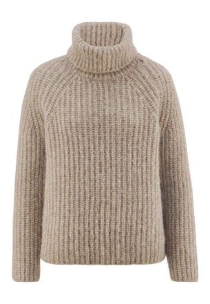 Hessnatur Strickpullover Relaxed aus Alpaka mit Bio-Baumwolle (1-tlg)