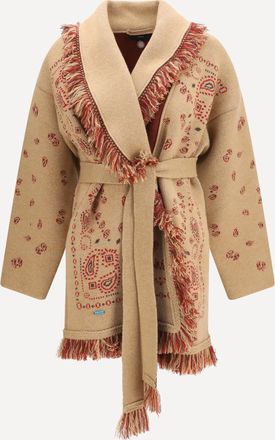 Alanui Icon jacquard Cardigan with belt Female S