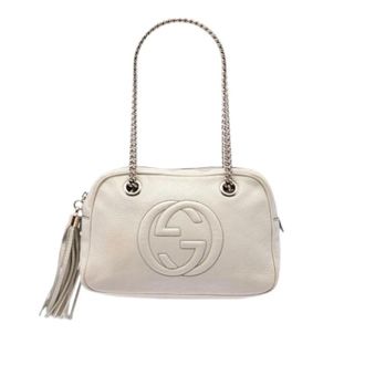 Gucci Sac port&eacute; &eacute;paule Pre-owned Soho - Femme - Pre-owned - Blanc - Taille: ONE Size