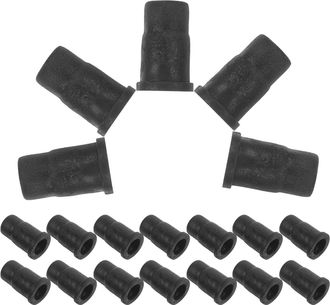 Valiclud OUNONA 20 St&uuml;ck Rollenh&uuml;lsen Eins&auml;tze aus Langlebigem ABS 19X32mm M&ouml;belrollen Halterung f&uuml;r Stielrollen und Holzm&ouml;bel Stabile Verbindung und Vielseiti