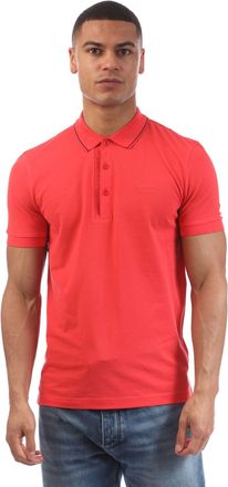 HUGO BOSS Paule 4 Poloshirt f&uuml;r Herren, Schmal (Rot)