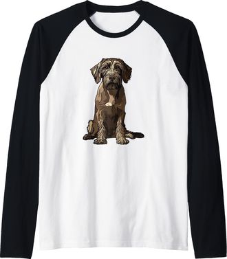 Whyitsme Design Deutscher Drahthaar Zeigerhund Illustration Raglan