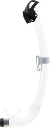 Cressi Seal Dry Snorkel Clear/Black - Trockenschnorchel mit innovativem Geschlossenem Zellensystem, ideal f&uuml;r Apnoetauchen und Schnorcheln, Transparent/Schwa