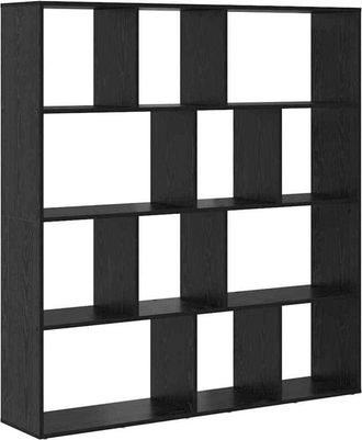 vidaXL Bücherregal Schwarze Eiche 132 x 29 x 141.5 cm Holzwerkstoff Vidaxl