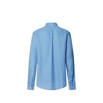 Fa&ccedil;onnable Chemise &agrave; logo brod&eacute; en lin