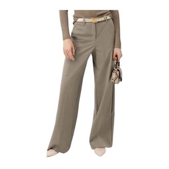 Marella Femme, Pantalons, Gris, Taille: 36 FR Pantalon Large