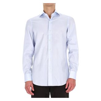 Finamore Camicia sartoriale Traveller - - Shirts - Herren - Blau - 2XL