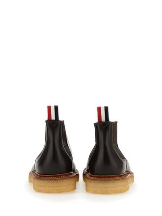 Thom Browne Leather Chelsea Boot - Brown