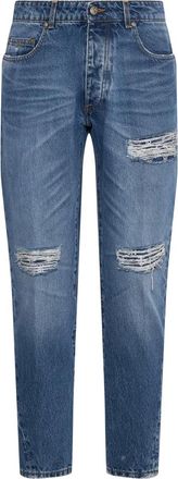 John Richmond Homme, Jeans, Bleu, Taille: W34 Mick Distressed Jeans
