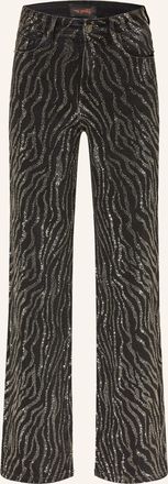 Miss Goodlife Miss Goodlife Wide Leg Jeans Mit Schmucksteinen schwarz