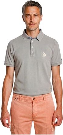 Mason's Homme, Tops, Gris, Taille: L Leopardi Delamere Polo