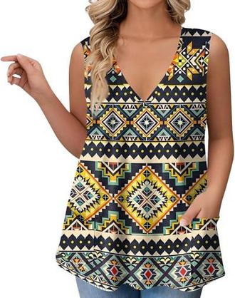 Generic Debardeur Femme Chic et &eacute;l&eacute;gant Chemisier sans Manche R&eacute;tro D&eacute;bardeur Blanc Grande Taille Crop Top ete Haut Chic et Elegant Caraco Vetement Femme Tee 