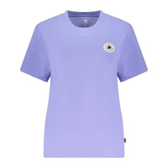 Converse Chuck Taylor Patch T-Shirt - - Tops - Damen - Lila - S