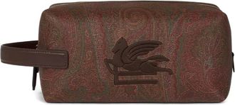 Etro pochette pegaso à broderies - Marron