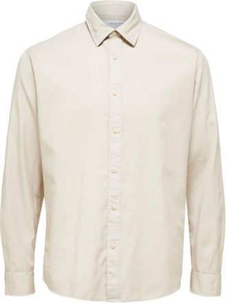 Selected SELETED HOMME Herren Slhregpastel-linen Shirt Ls W Noos Hemd, Pure Cashmere, S EU